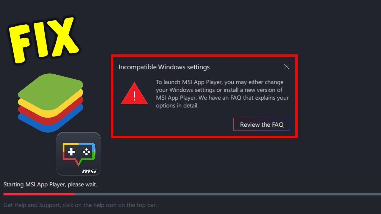 How To Fix Incompatible Windows Setting Issue In BlueStack MSI App how-to-fix-incompatible-windows-setting-issue-in-bluestack-msi-app