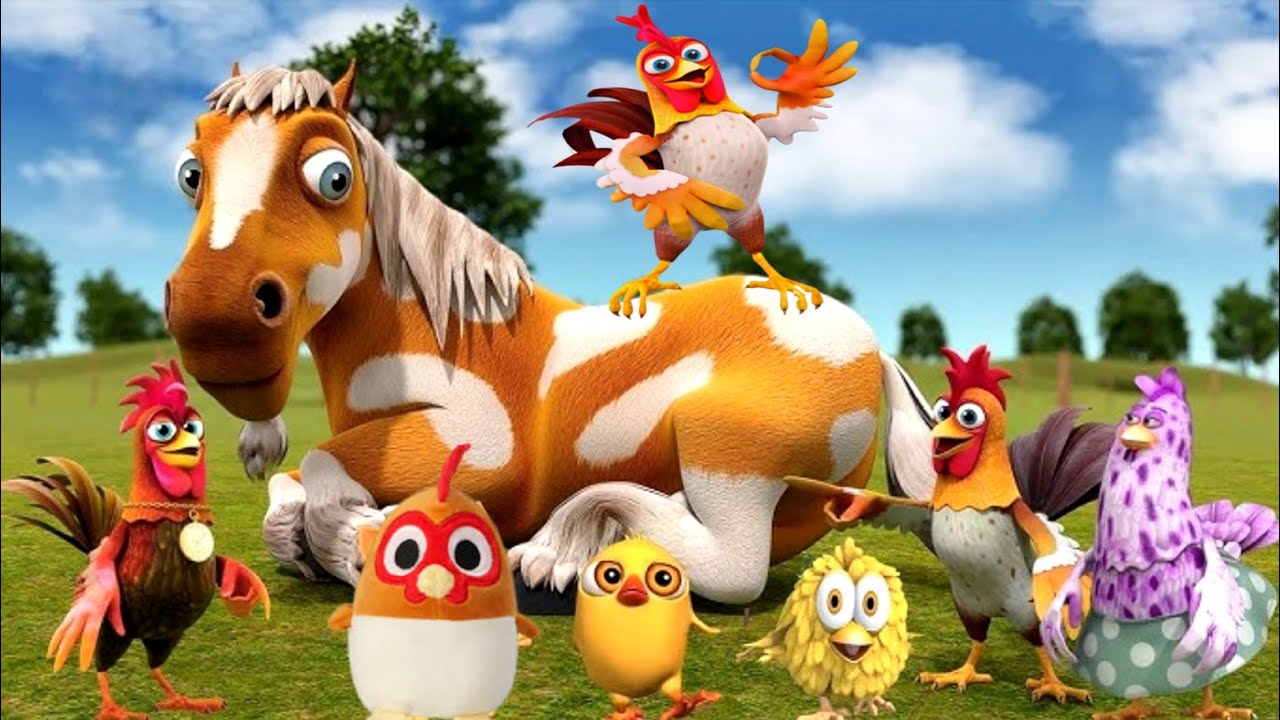 El Pollito pío 3d / El Tractor escapando del Toro y el Pollito pio ...