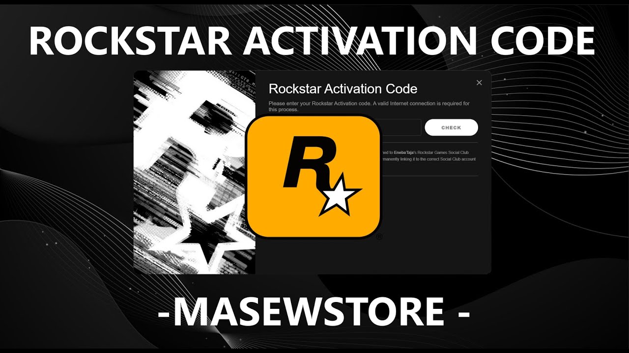 How to use Rockstar Activation Codes - MASEWSTORE.COM - YouTube