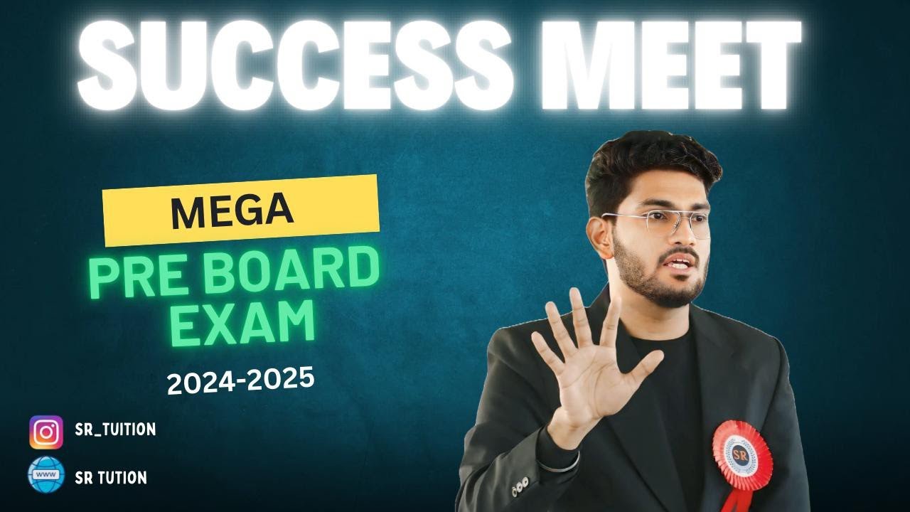 SR TUITION|MEGA SUCCESS MEET🏆|MEGA PRE-BOARD EXAM 💪Accountancy|Commerce ...