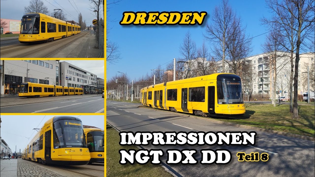 Straßenbahn Dresden Ngt Dx Dd Impressionen Im Liniendienst Teil 8