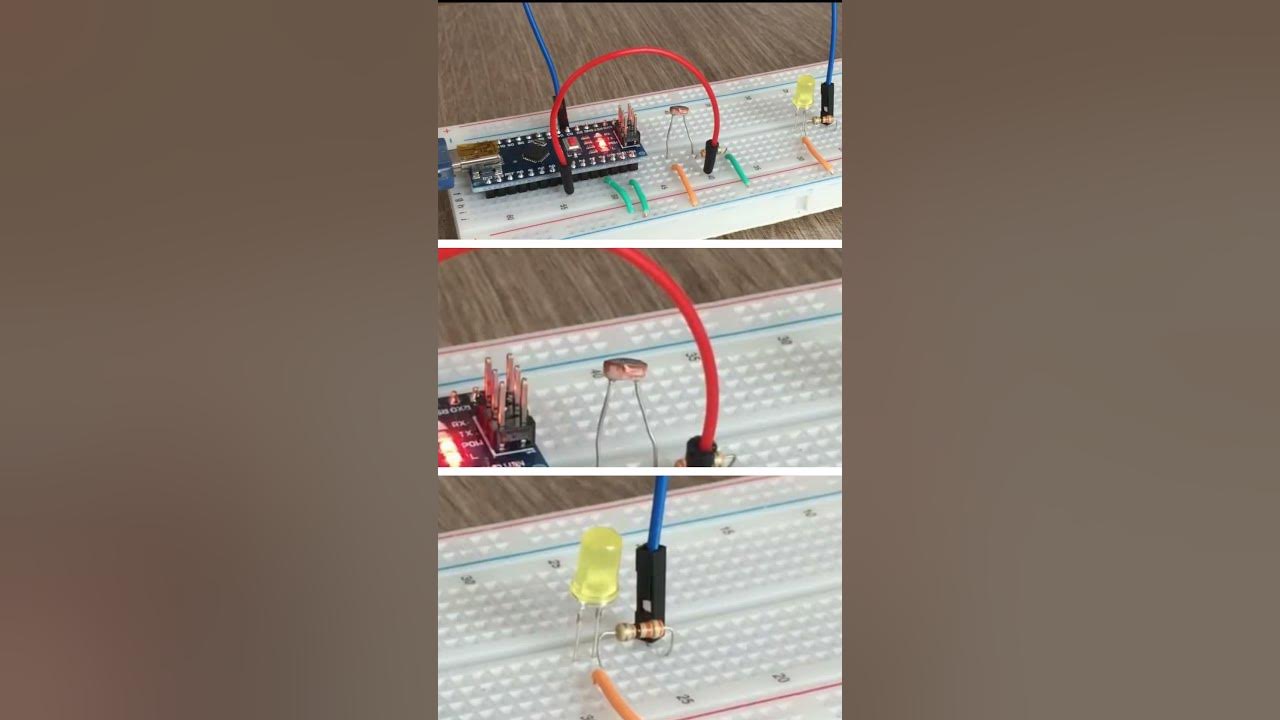 Controlling LED with Arduino and photoresistor - YouTube