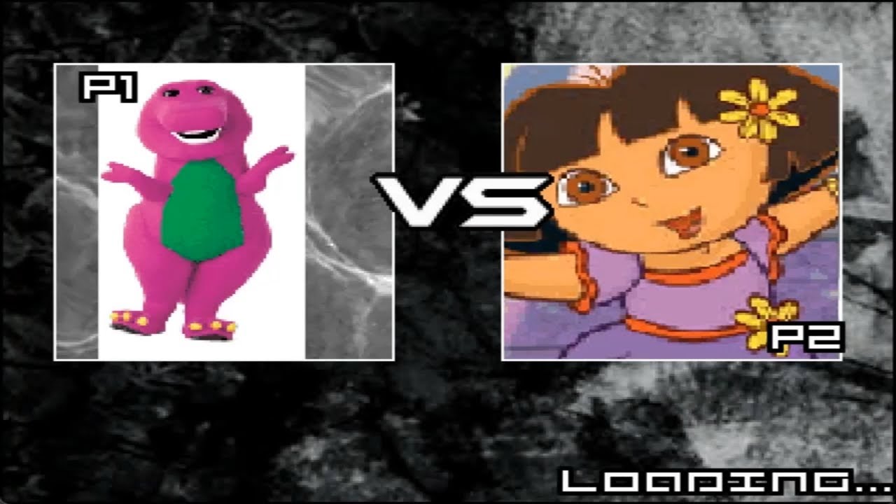 MUGEN: Barney (Barney and Friends) vs Dora the Explorer (Nickelodeon ...