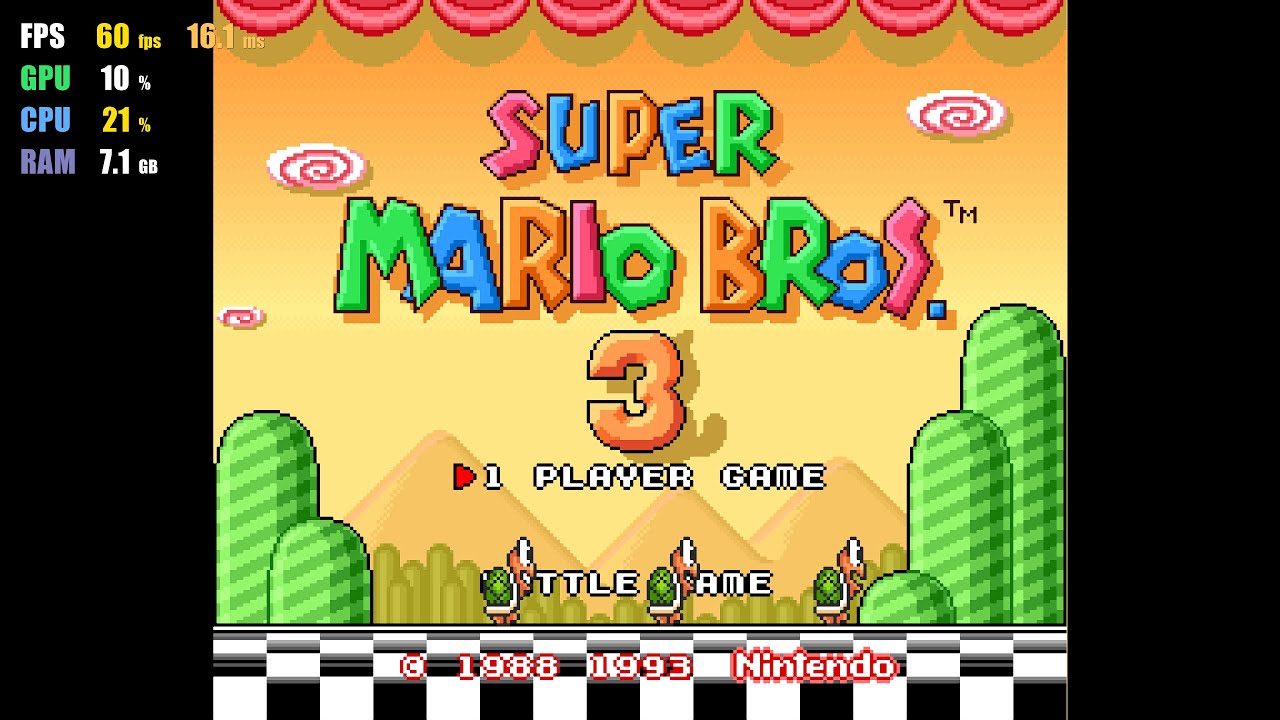 BSNES | Super Mario Bros. 3 | SNES Emulator HD Gameplay - YouTube