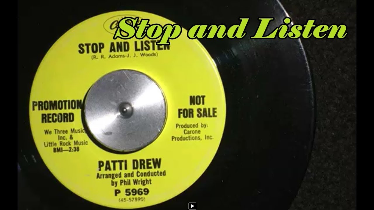 Stop and Listen ~ Patti Drew - YouTube