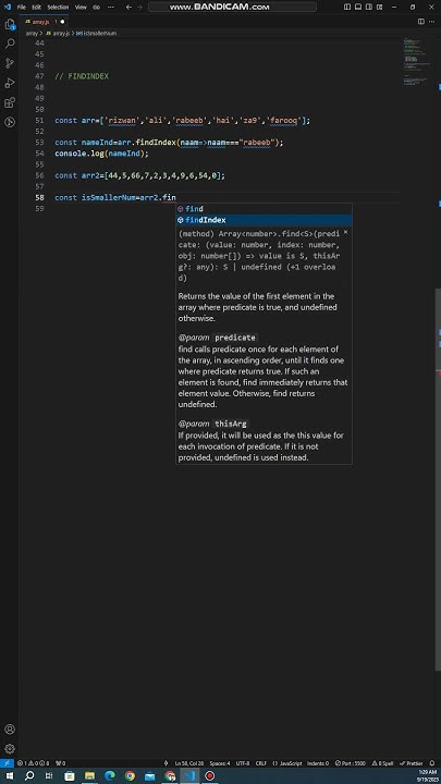 Findindex Js In Array Findindex Array Coding Programming Programmingtricks Array Js