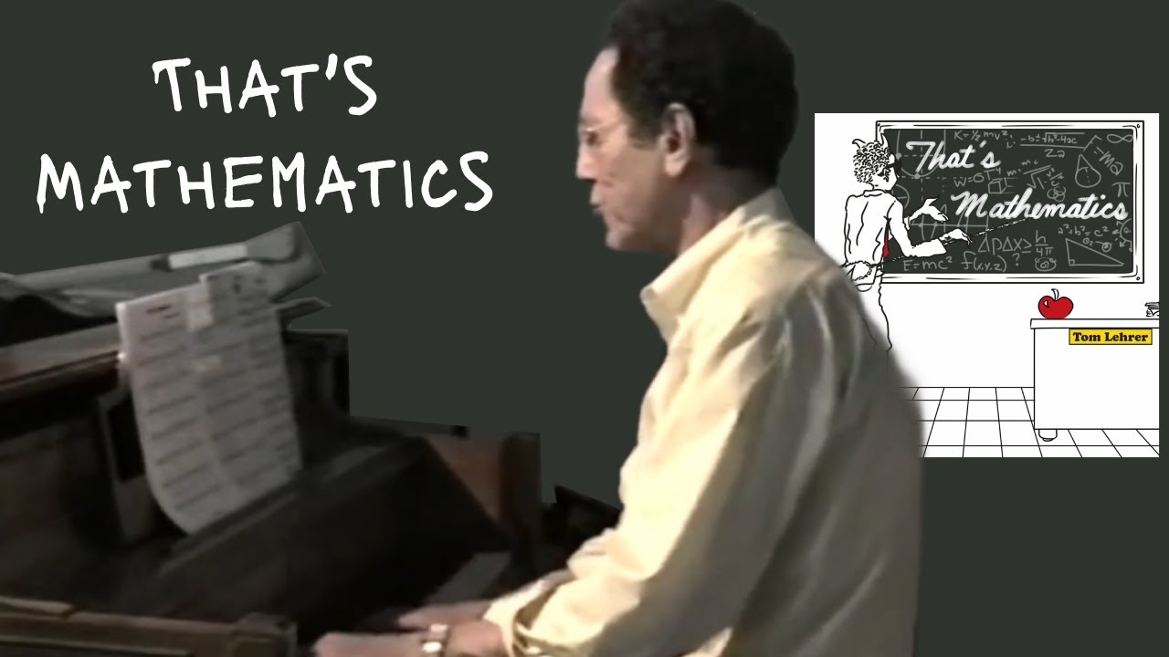 Tom Lehrer - That's Mathematics! - With Subtitles (1997.) - YouTube