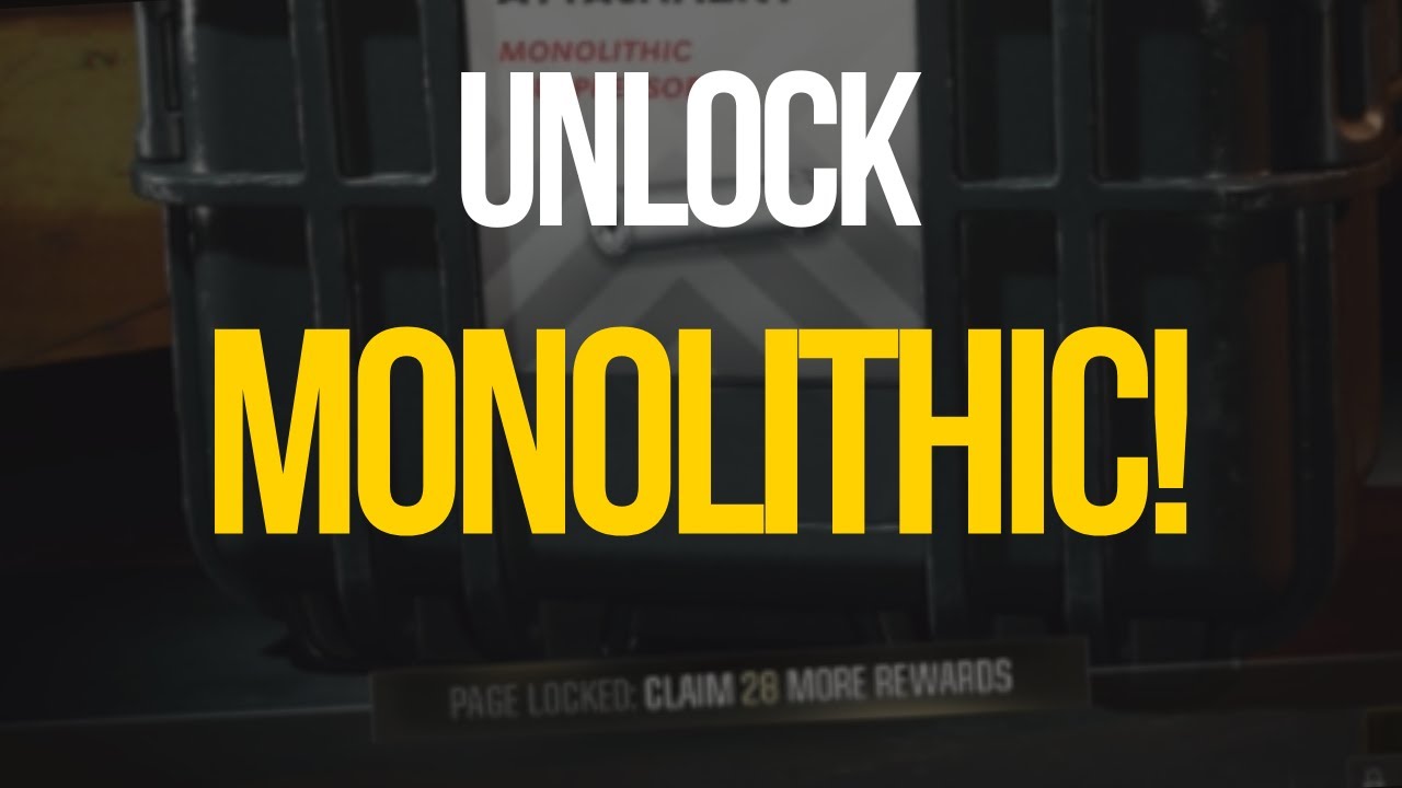 Unlock the Monolithic Suppressor Fast in BO6 - YouTube