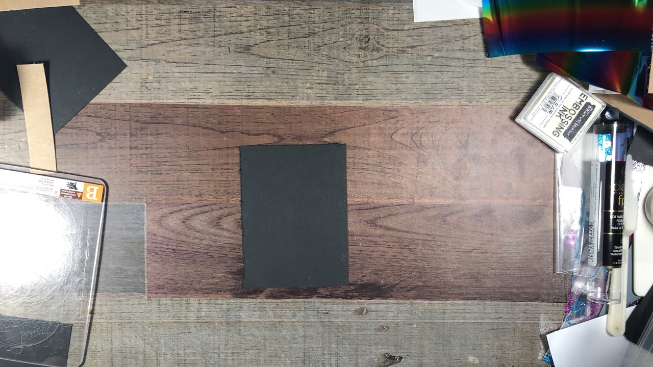 A cool embossing technique! - YouTube