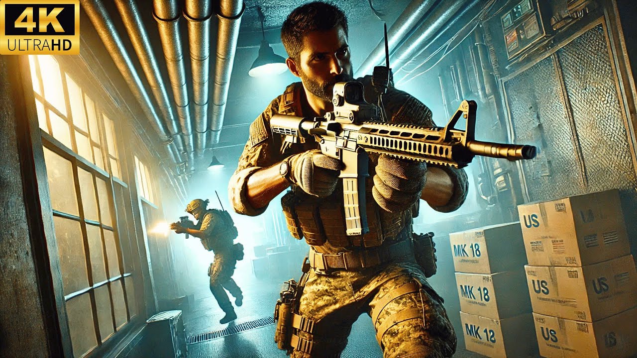 US MARINE ESCAPE FROM THEIR OWN HEADQUARTER | BATTLEFIELD 4K ULTRA ...