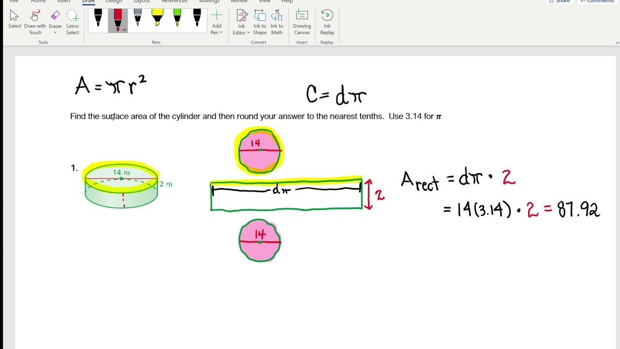 Finding The Surface Area Of A Cylinder Using The Diameter YouTube finding-the-surface-area-of-a-cylinder-using-the-diameter-youtube