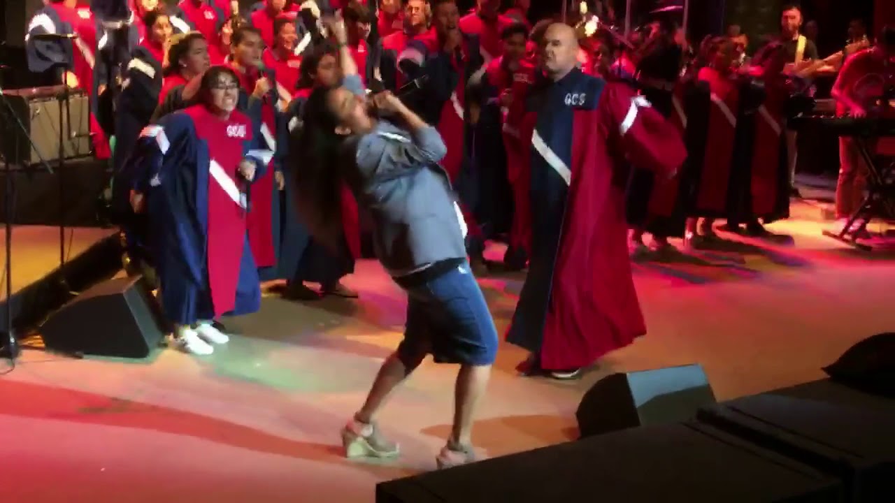 Faith Lopez Ortiz singing with great city Saints choir at apostolic ...