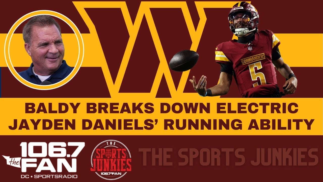Brian Baldinger: Jayden Daniels Is Electric When It Comes to Running | Sports Junkies - YouTube