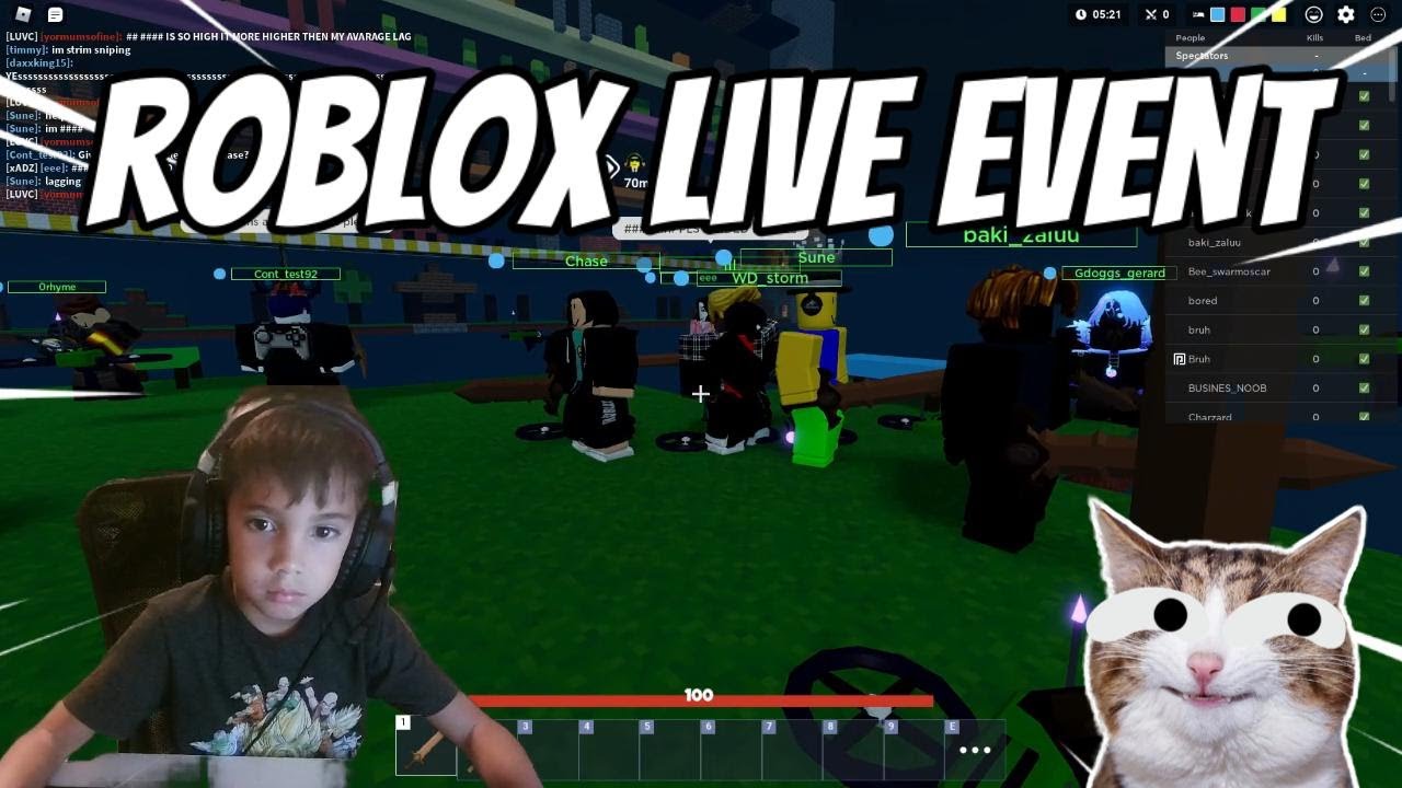 Joined a Roblox Live event | 7 yr old Gamer - YouTube