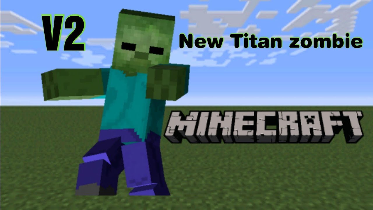 Zombie Titan V2 (MCPE/MCBE) (Add-on showcase) - YouTube