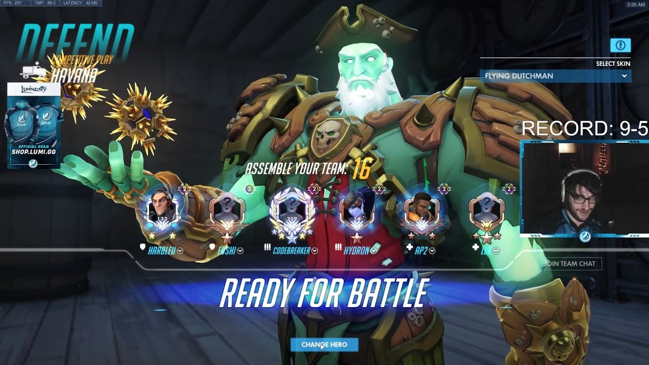 HARBLEU SIGMA GAMEPLAY OVERWATCH SEASON 30 TOP 500 - YouTube