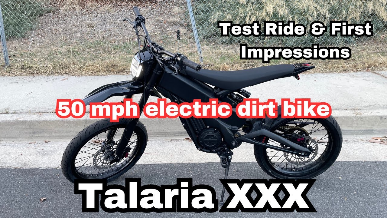 Test Riding a 50 mph Electric Dirt/Street Bike- Talaria XXX (x3) First ...