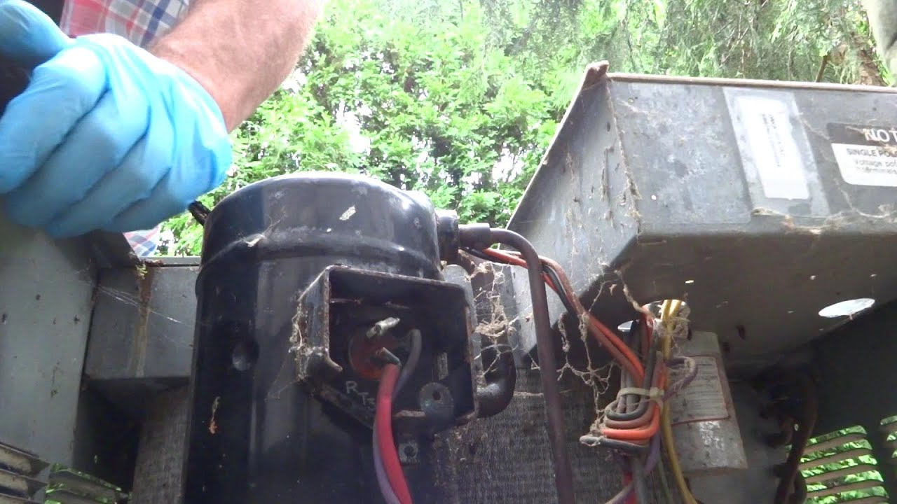 RUUD AC UNIT KEEPS DURNING WIRES AT COMPRESSOR - YouTube
