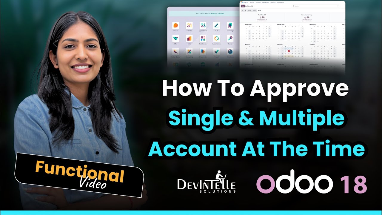 How To Approve Single & Multiple Account At The Time In Odoo - YouTube