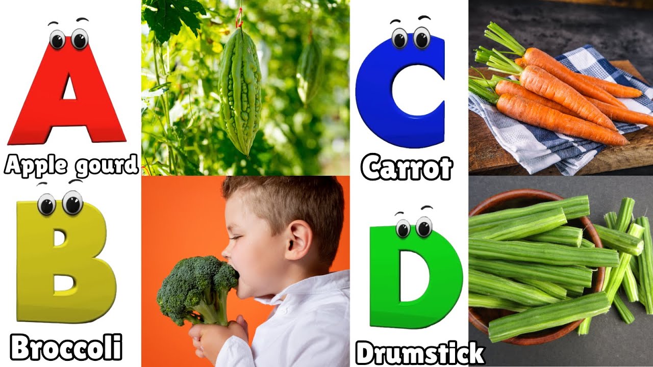 Vegetables ABC Song | Vegetables Alphabet Song | Phonics for Kids ...