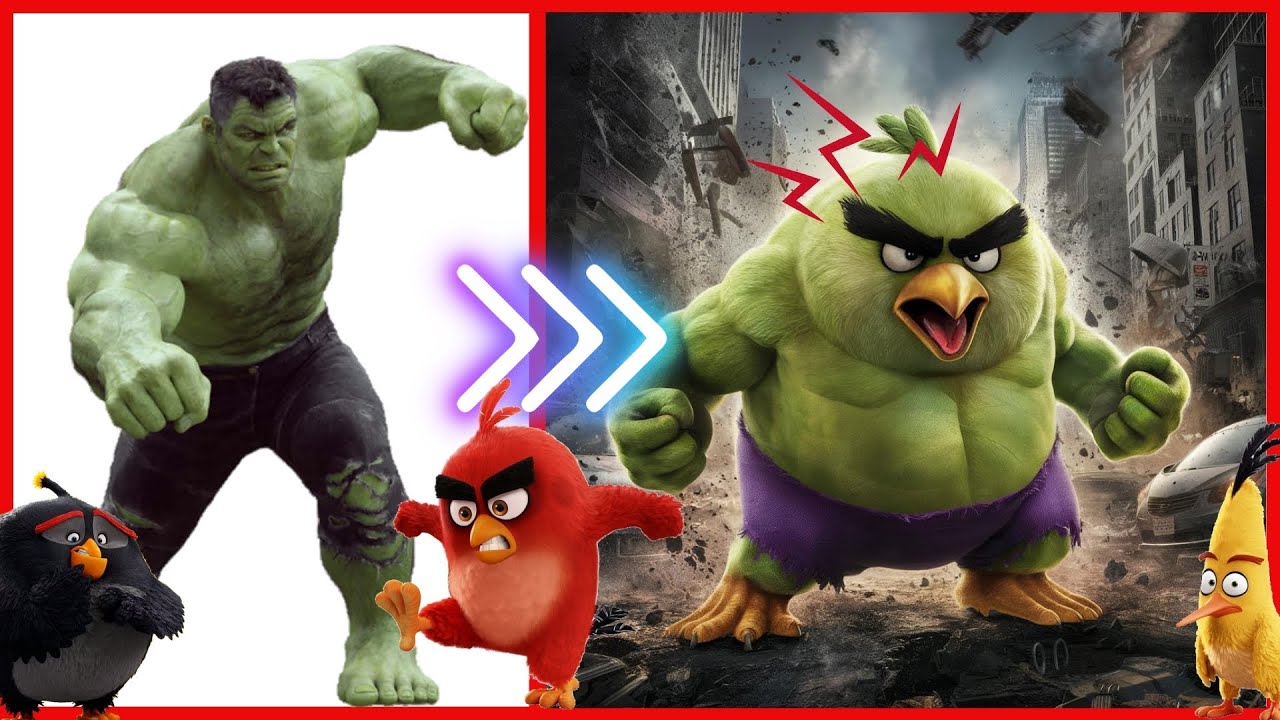 AVENGERS But ANGRY BIRDS VENGERS 🔥 All Characters Marvel & DC 2024💥 ...