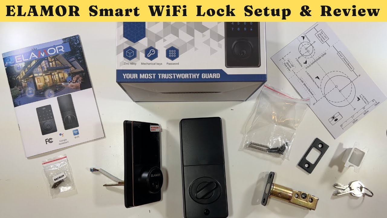 ELAMOR Smart WiFi Lock Setup & Review - YouTube
