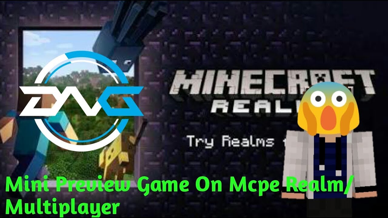 Mcpe Realm/Multiplayer and Mini games Preview - YouTube