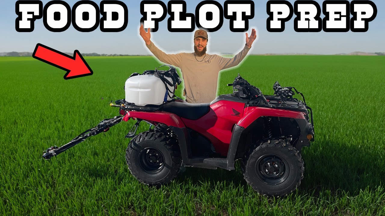 Spraying Round-up On Fields FOOD PLOT PREPARATION - YouTube