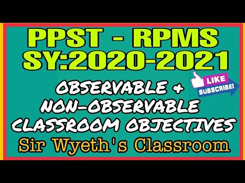 PPST - RPMS 2020-2021 | OBSERVABLE & NON-OBSERVABLE CLASSROOM ...