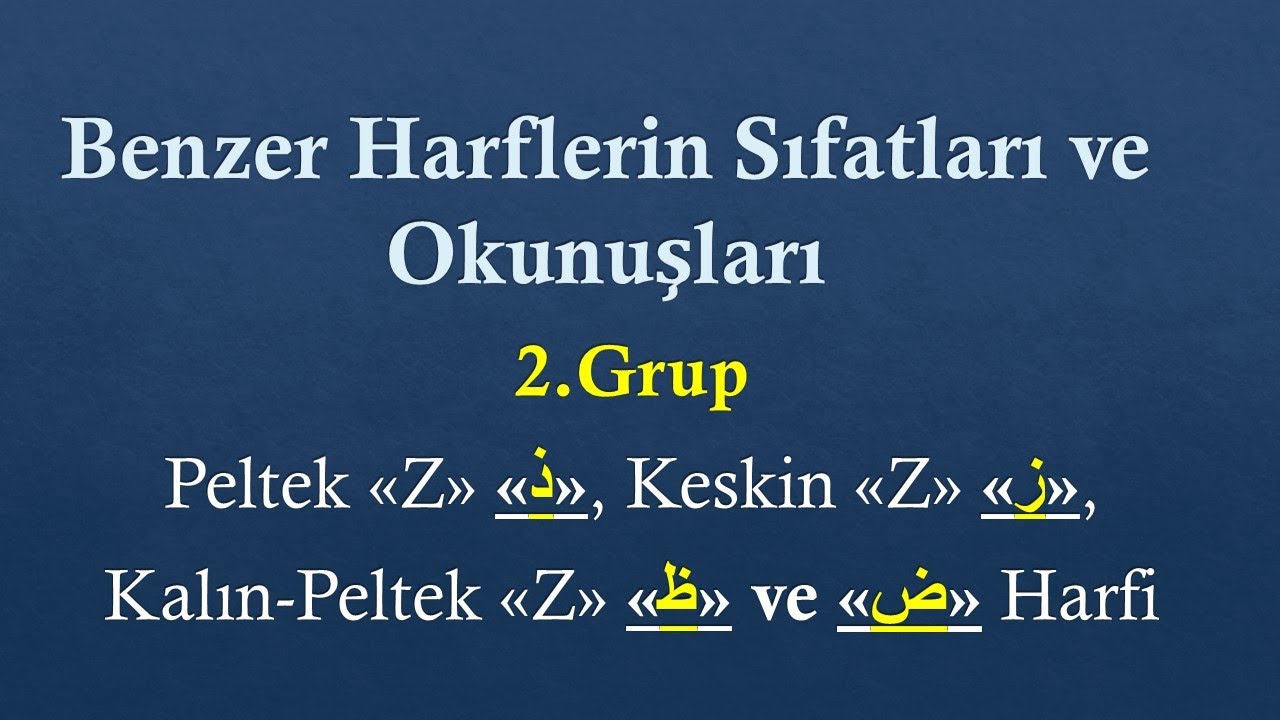Arapça Harfler 2 | Yakın Sesli Harflerin Farkları - YouTube