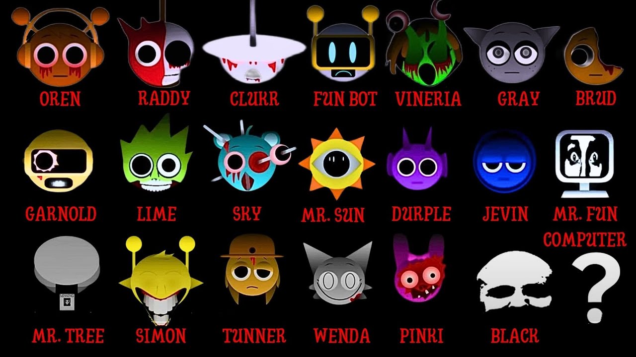 Every Horror Sprunki in 10 Minutes - YouTube