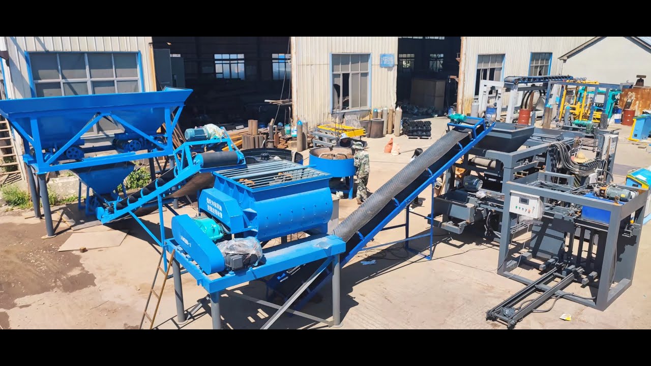 QT6-15 Full automatic construction concrete block making machine - YouTube
