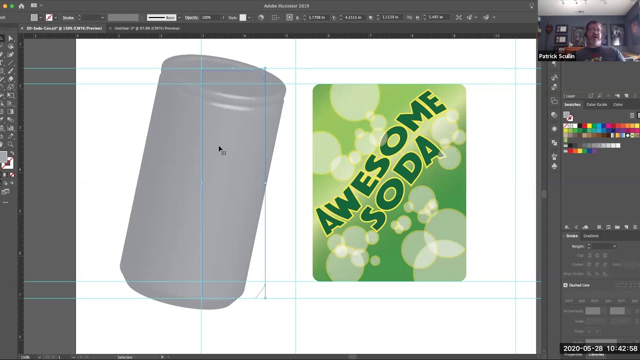 How to Make A 3D Product Mock Up in Illustrator - YouTube