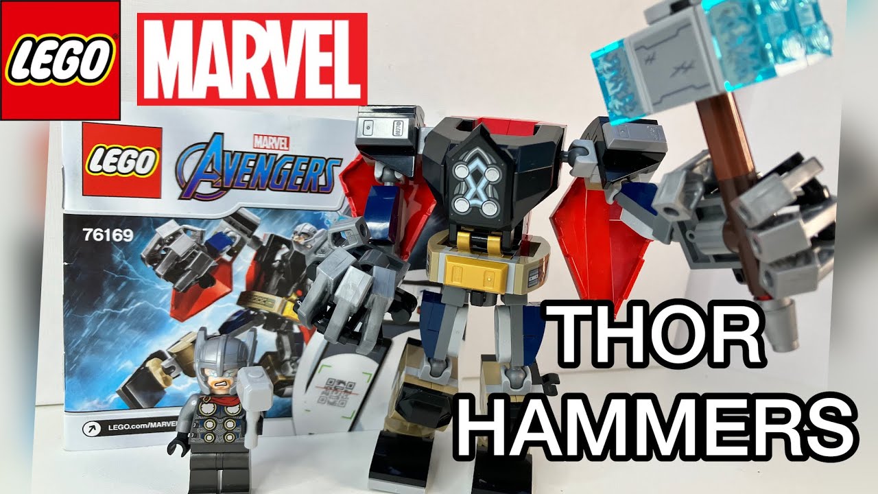 LEGO THOR HAMMER MJOLNIR - motion build - YouTube