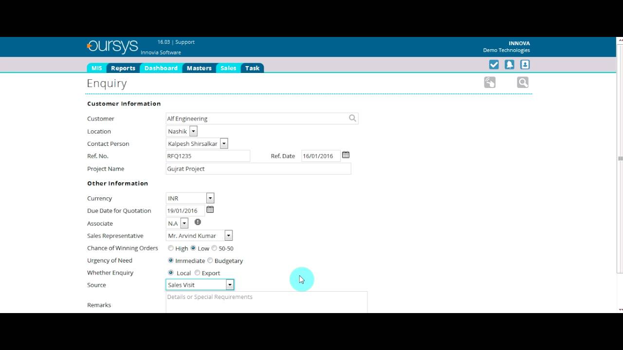 How to register Enquiry - YouTube