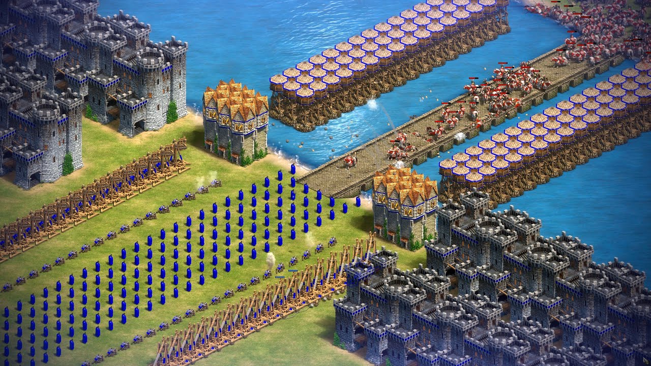 Extreme AI Tries to Get Paladins Across the Bridge | AoE II: Definitive ...