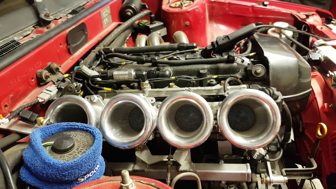 ITB 3SGE BEAMS Corolla Pure Noise Dyno Pull - YouTube