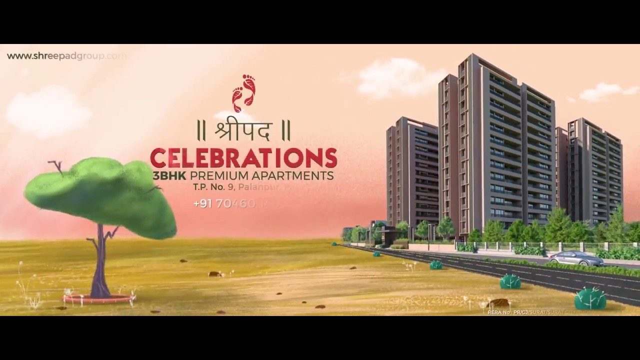 Shreepad Celebrations, 19' Feet Wide Deck Balcony. - YouTube