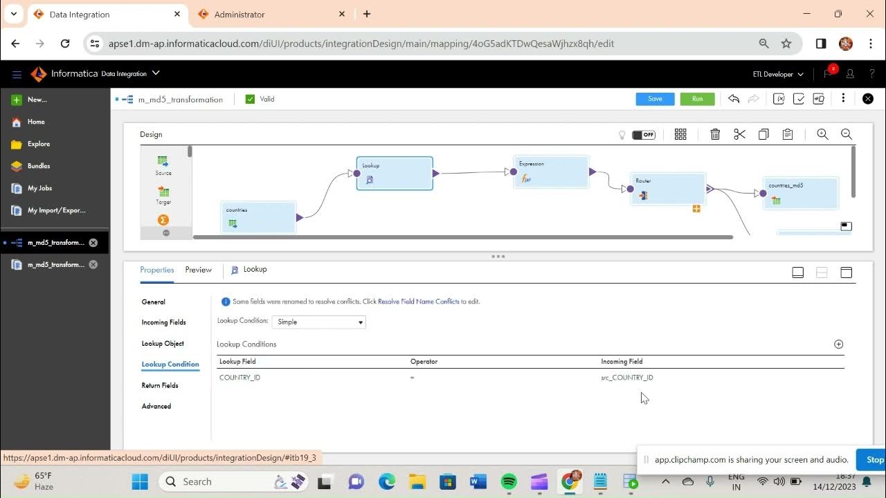 IICS:- SCD1 implementation using MD5 function - YouTube