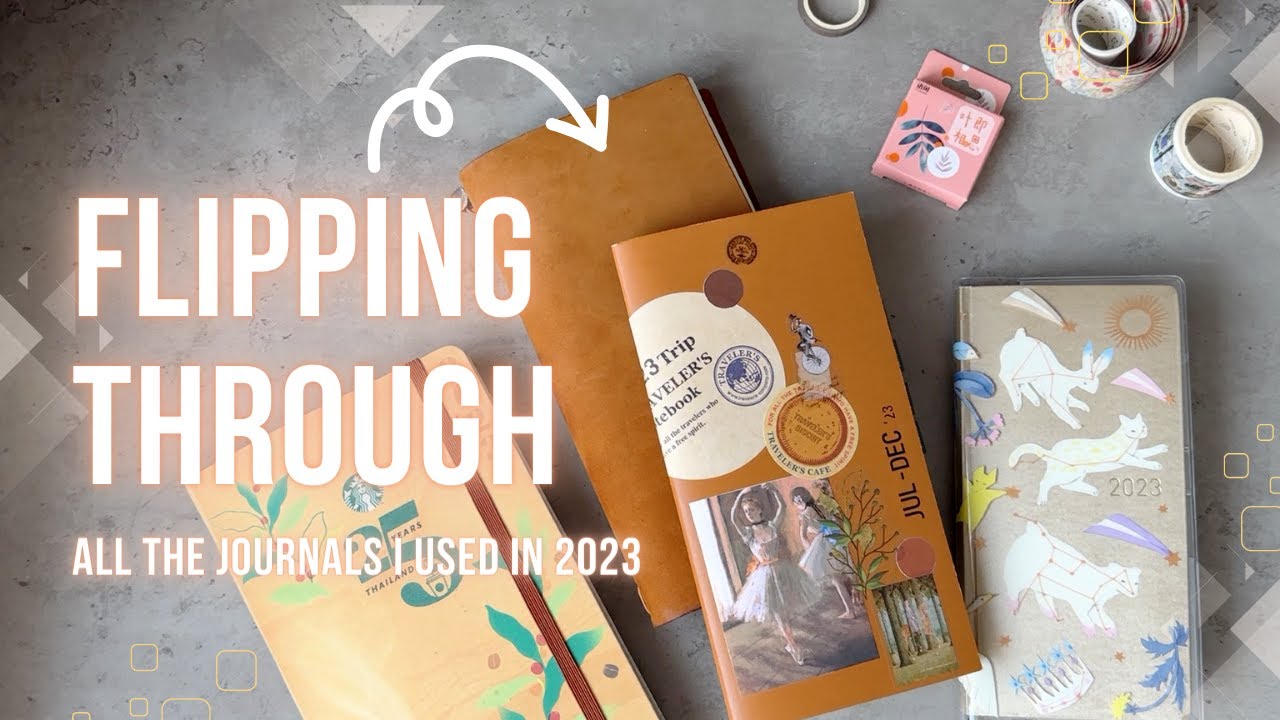 2023 journal recap/flip-through #favoritejournalpages23📔 [no talking ...