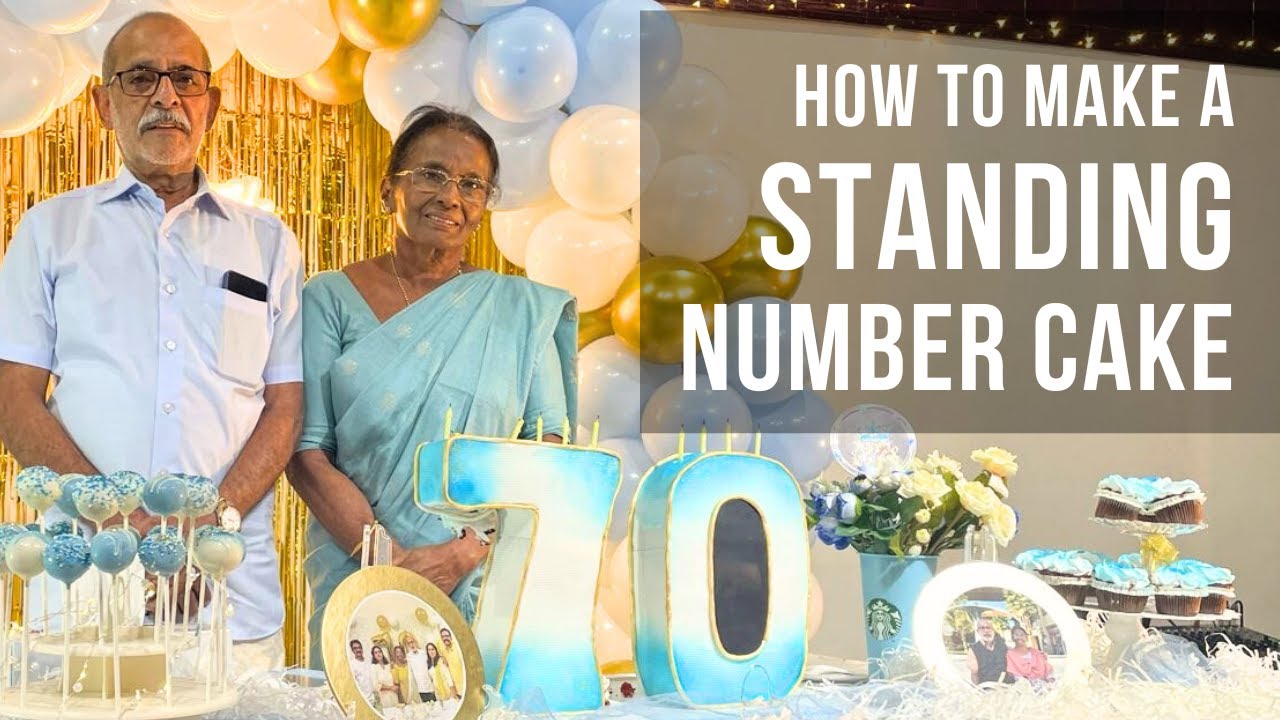 How To Make A Standing Number Cake /Standing Number Cakes Tutorial ...