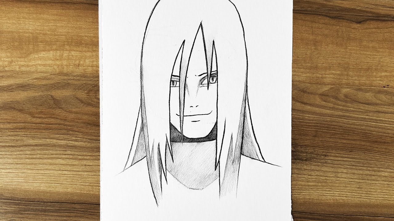 How to draw Orochimaru from Naruto || Anime drawing tutorial - YouTube