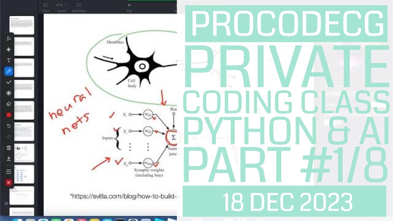 ProCodeCG Private Coding Class - Python for AI - #1/8 - 18 Dec 2023 ...