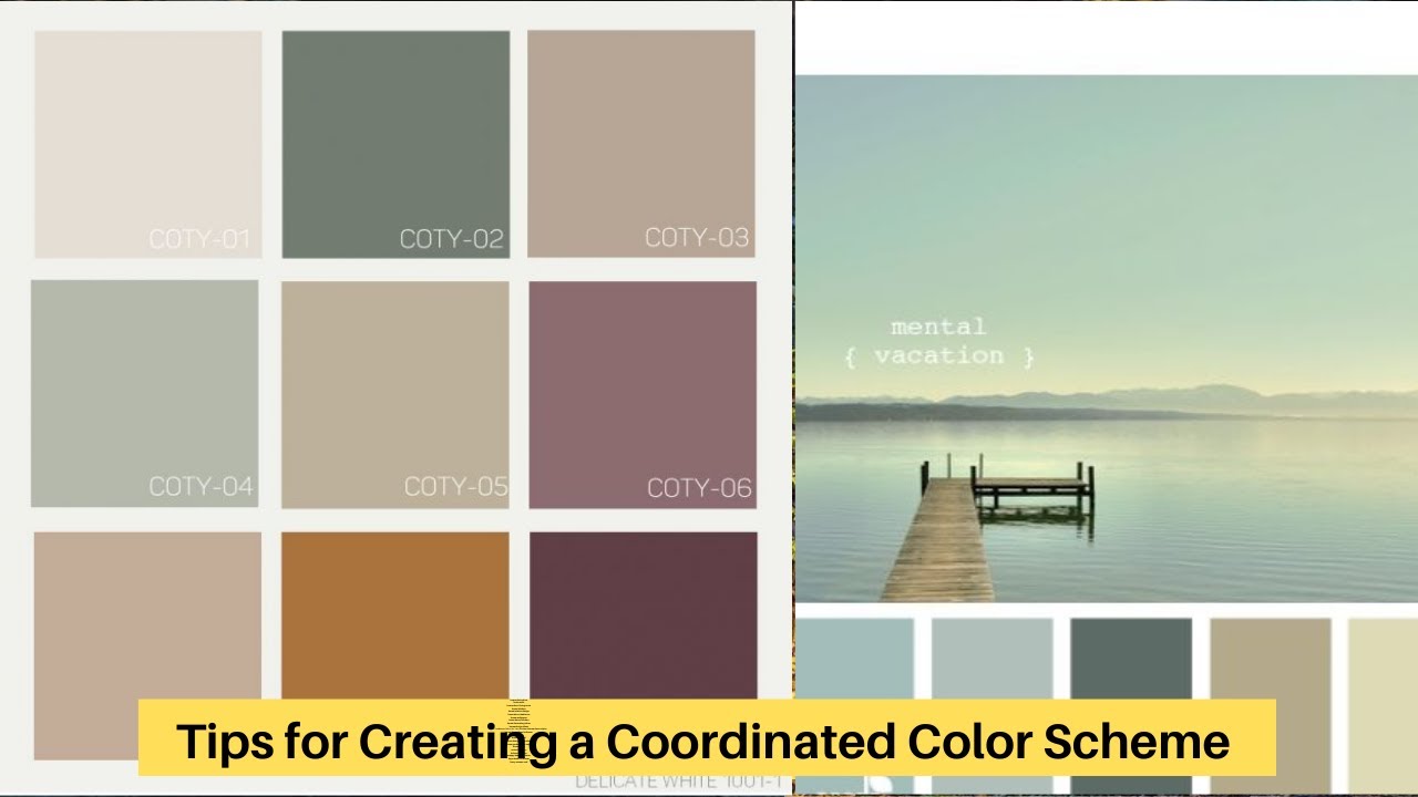 Tips for Creating a Coordinated Color Scheme - YouTube