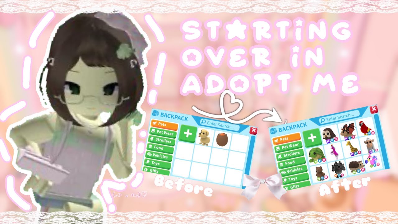 🎀༄ Starting over in Adopt Me |Part 1 - YouTube