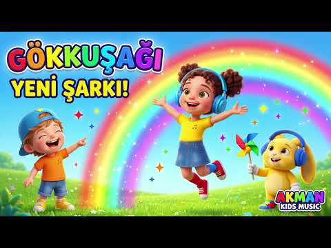 Gökkuşağı Şarkısı 🌈✨ (Tüm Renkleri Öğreniyorum) | Eğitici Çocuk Şarkıları | Akman Kids Music