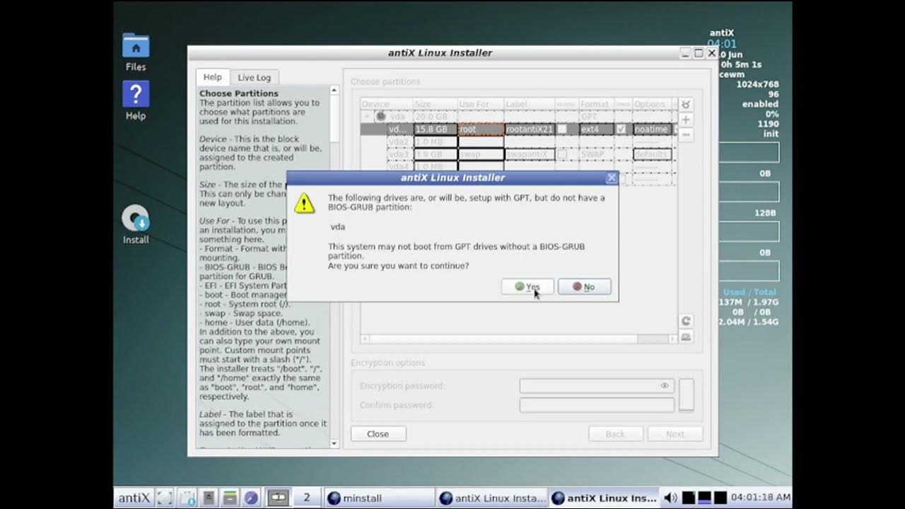 Installation of 32/64 bit Specialist Linux Distro AntiX-21 for older systems. - YouTube