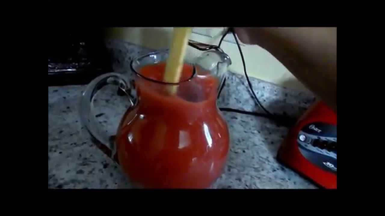 Agua Fresca de Sandia Natural!!!! - YouTube