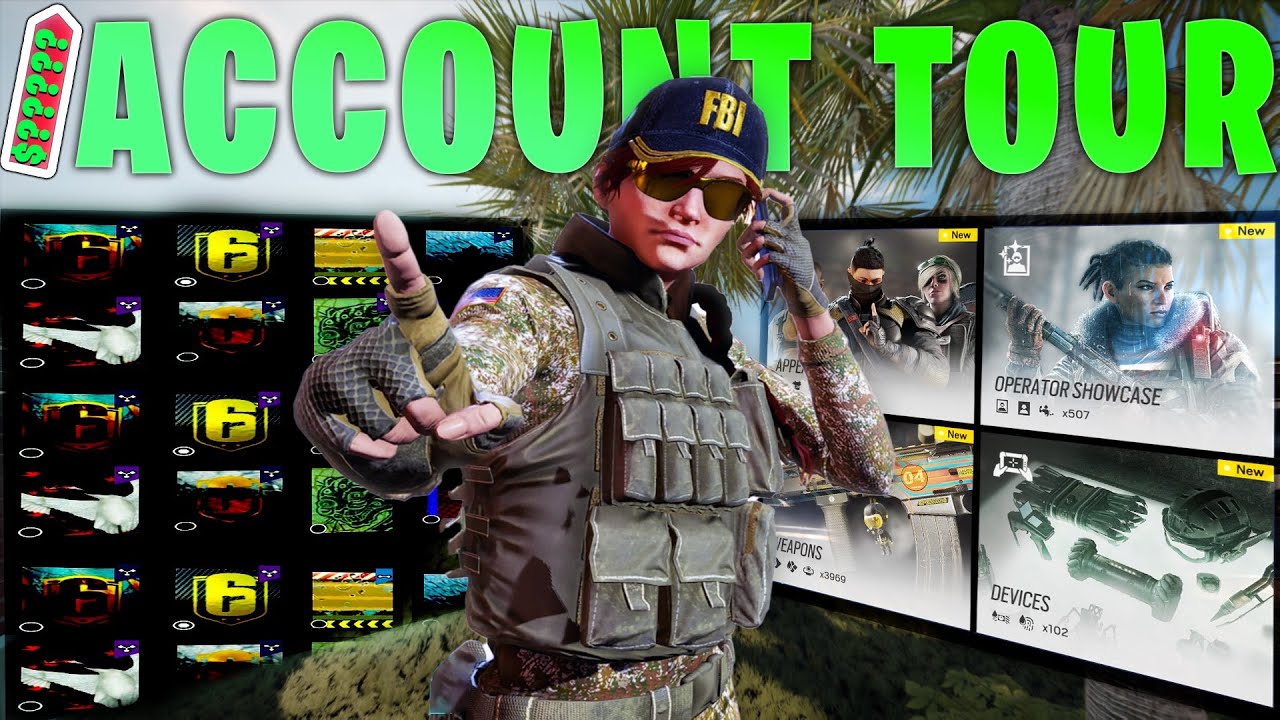 My $25,000 R6 Account tour... Rare Skins, Charms, Headgears, and ...