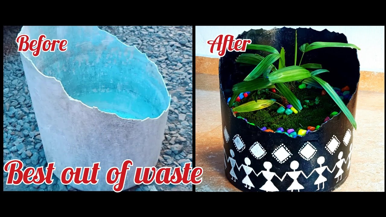 Old bucket craft ideas//Best out of waste//Best craft ideas //Karivala ...